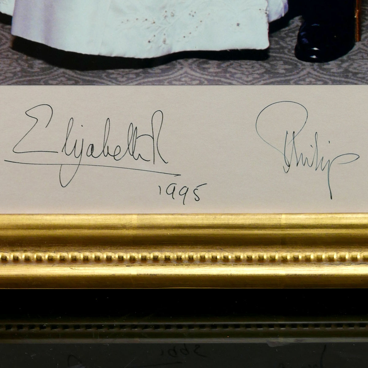 Large Royal Presentation Portrait of The Queen and The Duke of Edinbur ...