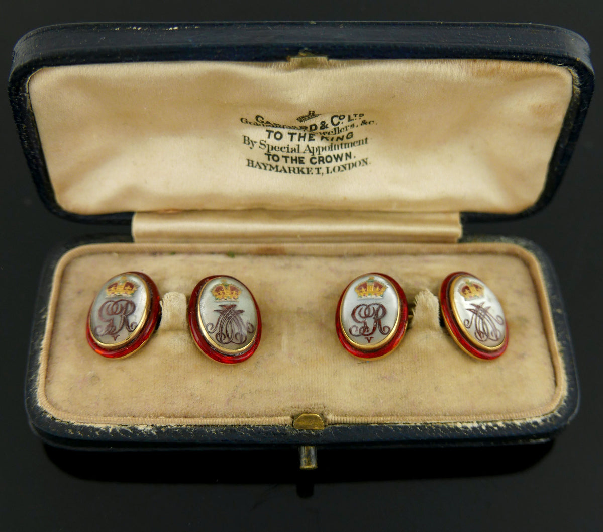 George V and Queen Mary Royal Presentation Cufflinks – The Armoury St ...