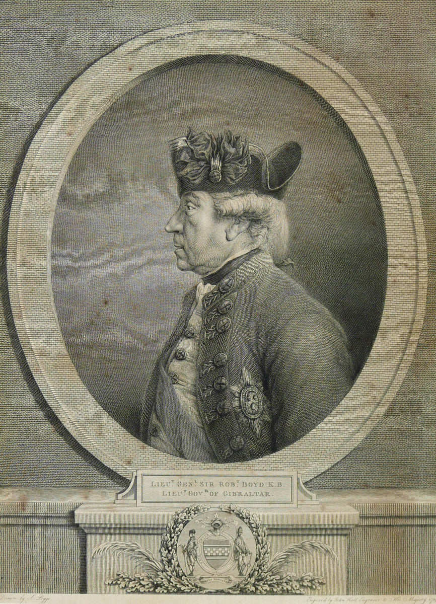 Engraving - Sir Robert Boyd, Governor of Gibraltar, 1789 – The Armoury ...