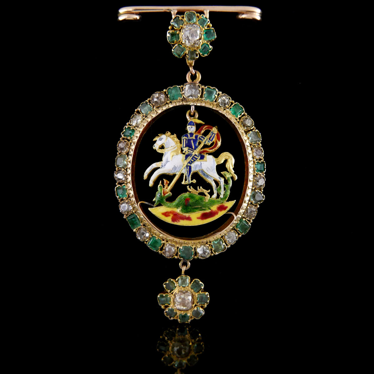 St. George and the Dragon Pendant Brooch – The Armoury St James's