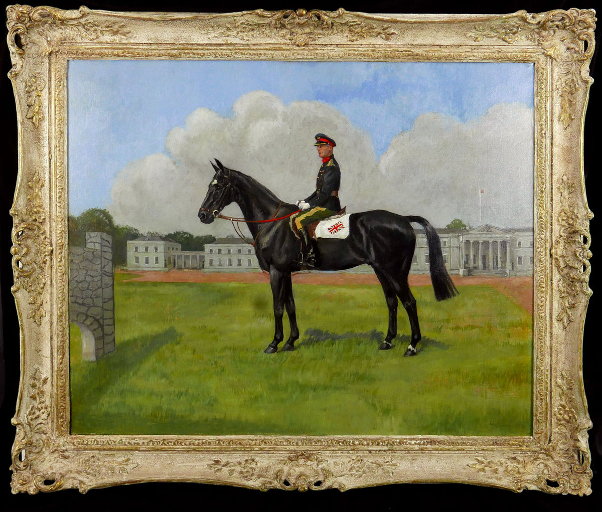 Portrait of British Equestrian Team Showjumper Brigadier ‘Monkey’ Blac ...